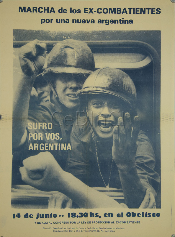 Marcha de los ex combatientes por una nueva argentina. 14 de junio en ...